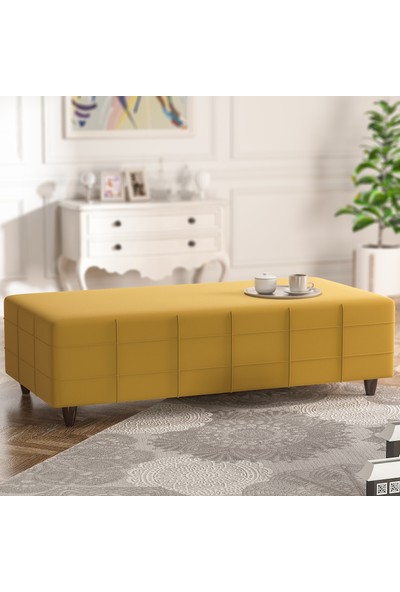 Evdemo Hilal Delüx Puf Sarı