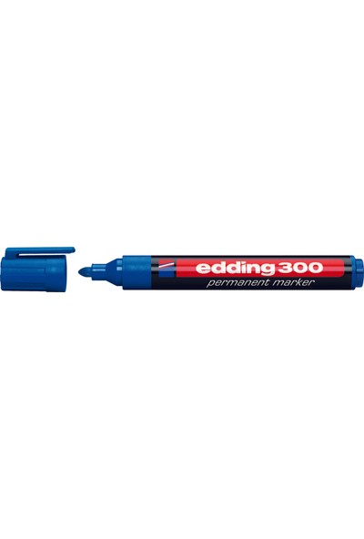 Edding 300 Her Yüzeye Yazan Çok Amaçlı Markör Plastik Gövdeli Mavi Tekli Edding 300 Her Yüzeye Yazan Çok Amaçlı Markör Plastik Gövdeli Mavi Tekli