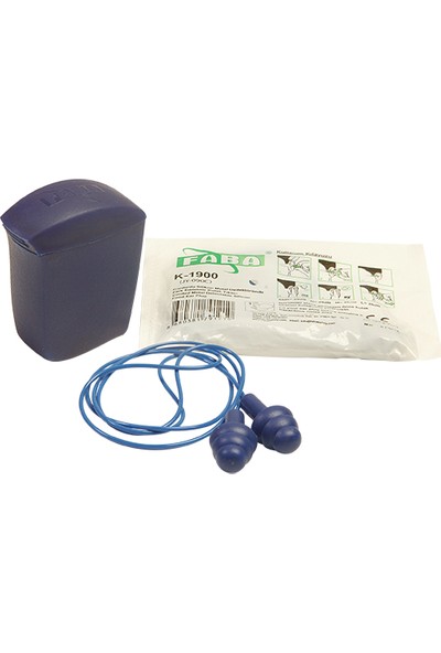 Faba K-1900 Metal Dedektöründe Tespit Edilebilir Silikon Kulak Tıkacı Faba K-1900 Metal Dedektöründe Tespit Edilebilir Silikon Kulak Tıkacı