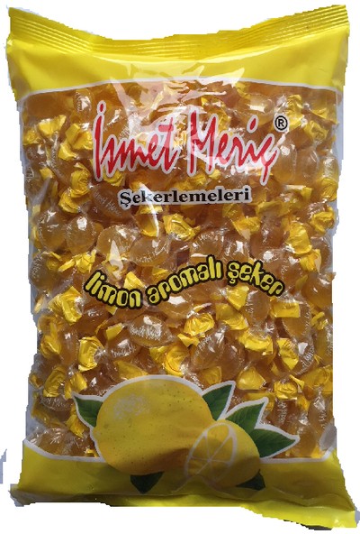 İsmet Meriç Limonlu Kağıtlı Bonbon Şeker 1 kg İsmet Meriç Limonlu Kağıtlı Bonbon Şeker 1 kg