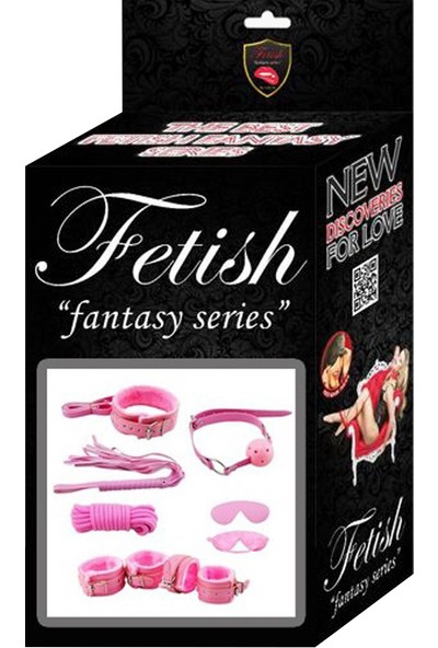 Fetish Pembe 7'li Deri Fetişh Set