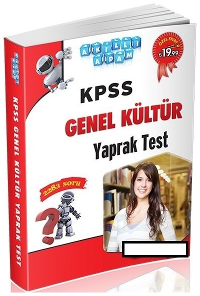 KPSS Genel Kültür Yaprak Test Akıllı Adam Yayınları