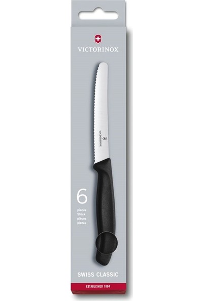 Victorinox 6.7833.6 6Li Steak-Biftek Biçaği Blisterli Victorinox 6.7833.6 6Li Steak-Biftek Biçaği Blisterli