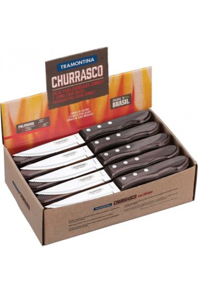 Tramontina Churrasco 21199949 Jumbo Biftek-Steak Biçaği 48Li Karton Stand Tramontina Churrasco 21199949 Jumbo Biftek-Steak Biçaği 48Li Karton Stand
