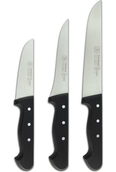 Sürbisa Kasap Seti 3Lü Pimli Plastik Sürbisa Kasap Seti 3Lü Pimli Plastik