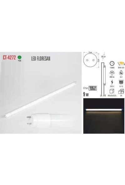 Cata Yeşil Led Florans Ampül