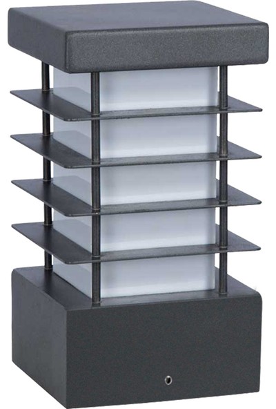 Yakan Aydınlatma Moder Bega Armatür 17 cm x 17 cm Kare Petekli Set Üstü Modern Bollard Lights Yakan Aydınlatma Moder Bega Armatür 17 cm x 17 cm Kare Petekli Set Üstü Modern Bollard Lights