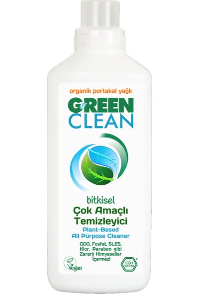 U Green Clean Çok Amaçlı Yüzey Tem. 1 L U Green Clean Çok Amaçlı Yüzey Tem. 1 L