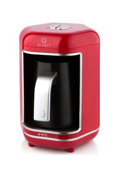 King K605 Kısmet Kırmızı Türk Kahve Makinesi