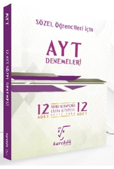 Karekök Yayınları AYT 12 Li Deneme Seti [Sözel]