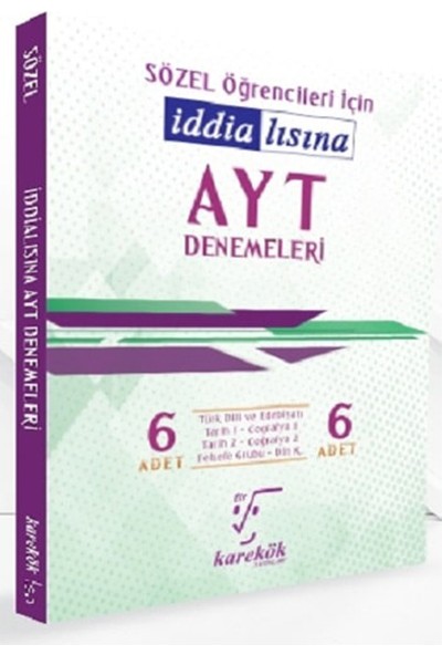 Karekök Yayınları AYT İddialısına Sözel Deneme 2.Oturum