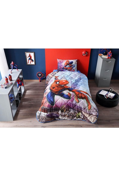 Taç Spiderman Yorgan Seti