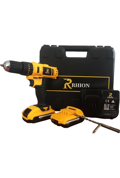Rhion 24V 4Ah Lion Çift Akülü Şarjlı Darbeli Matkap Vidalama Rhion 24V 4Ah Lion Çift Akülü Şarjlı Darbeli Matkap Vidalama