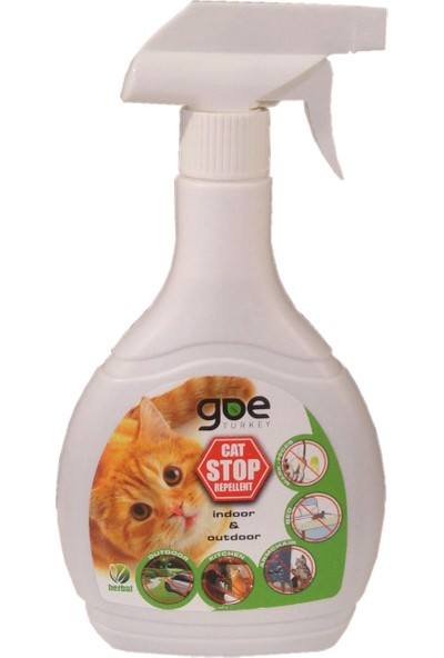 Goeturkey Kediler İçin Bitkisel İç Ve Dış Mekan Uzaklaştırıcı Sprey 500 Ml