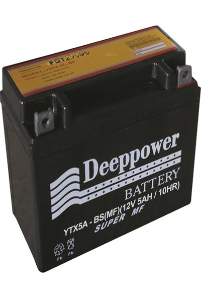 Deep Power Ytx5A -Bs 12 V 5Ah /10 Hr Cup Aküsü