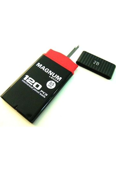 Magnum 0,5 2B Min Yumuşak Ve Koyu Yazar 120Li Sarı Kırmızı Kutu