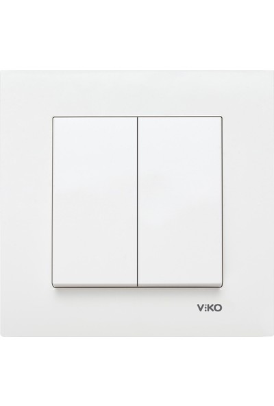 Karre Komütatör Çiftli Aanahtar (Beyaz)