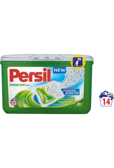 Persil Power Mix Caps Powder Booster New 14 Yıkama Persil Power Mix Caps Powder Booster New 14 Yıkama