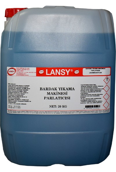 Lansy Bardak Yıkama Makinesi Parlatıcısı 20 kg Lansy Bardak Yıkama Makinesi Parlatıcısı 20 kg