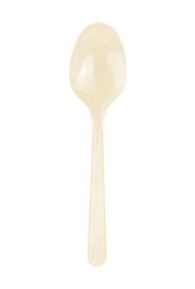 Meşgalem Krem Plastik Kaşık 25 Adet Meşgalem Krem Plastik Kaşık 25 Adet
