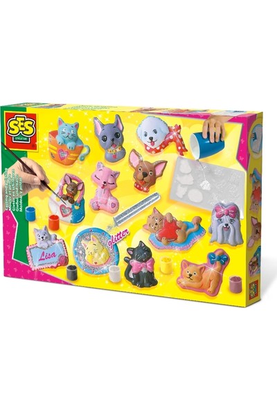 Ses Creative Kalıba Dök Ve Boya - Kediler Ve Köpekler Ses Creative Kalıba Dök Ve Boya - Kediler Ve Köpekler