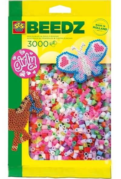 Ses Creative Beedz - Ütü Boncukları 3000 Parça - Kızlar İçin