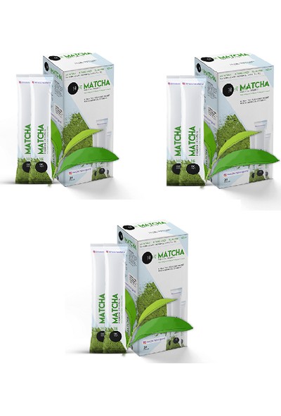 Matcha Maça Japon Çayı Hologram Sorgulamalı 3' lü Matcha Maça Japon Çayı Hologram Sorgulamalı 3' lü