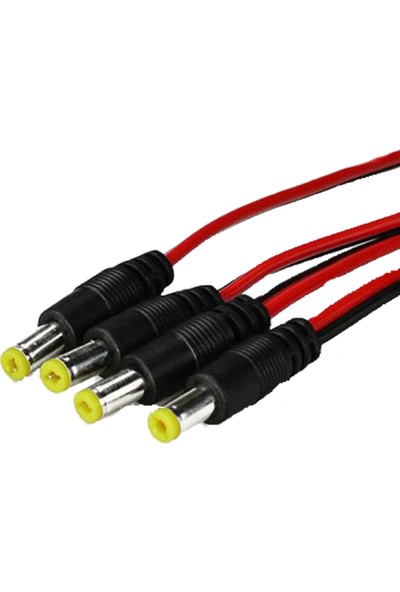 Dc 12V Kaliteli Erkek Besleme Jakı 100'lü Dc 12V Kaliteli Erkek Besleme Jakı 100'lü