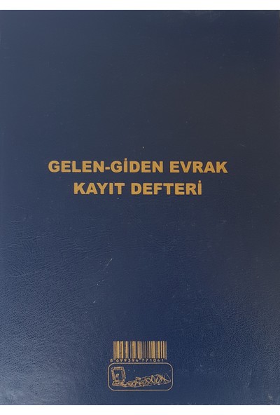 Kocaoluk Gelen-Giden Evrak Kayıt Defteri Cilt Kapak Kocaoluk Gelen-Giden Evrak Kayıt Defteri Cilt Kapak