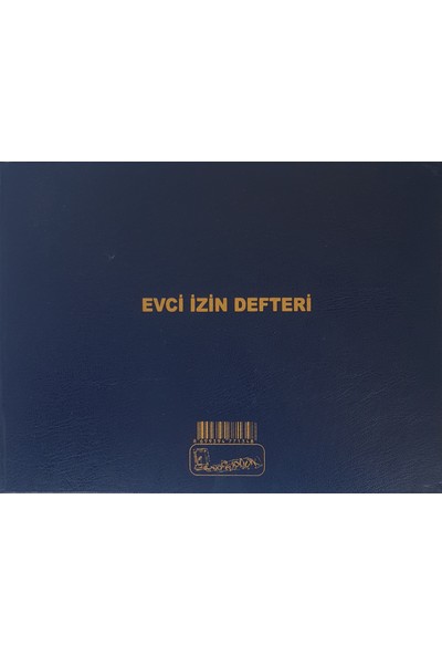 Kocaoluk Evci İzin Defteri Cilt Kapak