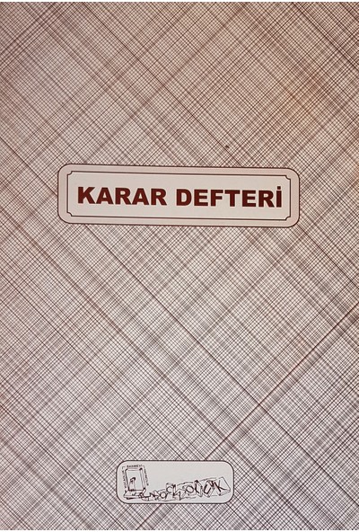 Kocaoluk Karar Defteri Karton Kapak Kocaoluk Karar Defteri Karton Kapak