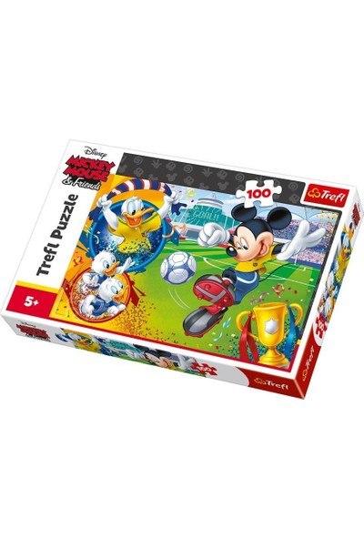 Trefl Çocuk Puzzle Mickey Mouse on the Field / Disney Stand 100 Parça Puzzle
