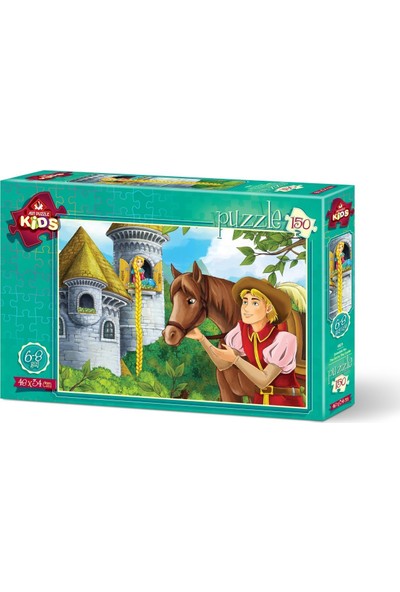 Art Çocuk Puzzle Şatodaki Kız 150 Parça Puzzle
