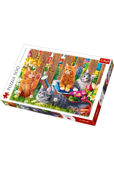 Trefl Puzzle Kittens İn The Gard 500 Parça Puzzle Trefl Puzzle Kittens İn The Gard 500 Parça Puzzle