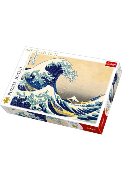 Trefl Puzzle The Great Wave Of Kanagawa, Hokusai Kat 1000 Parça Puzzle Trefl Puzzle The Great Wave Of Kanagawa, Hokusai Kat 1000 Parça Puzzle