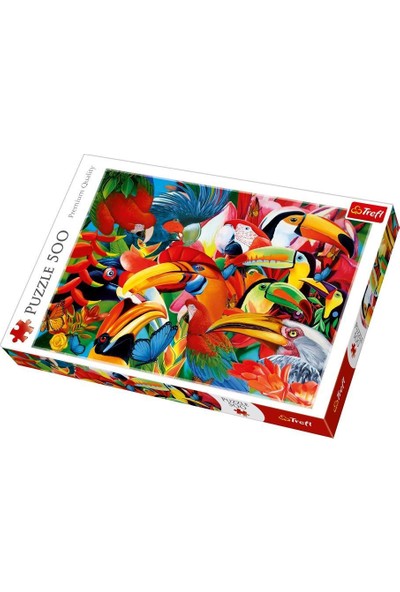 Trefl Puzzle Colourful Birds 500 Parça Puzzle Trefl Puzzle Colourful Birds 500 Parça Puzzle