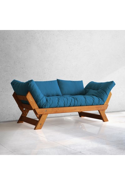 Woodesk Adalar Modern Ahşap Mavi Renk Kanepe Woodesk Adalar Modern Ahşap Mavi Renk Kanepe