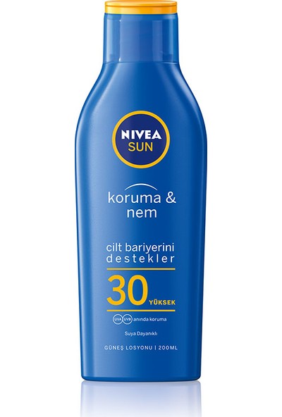 Nivea Sun Koruma&Nem Nemlendirici Güneş Losyonu Gkf 30 200 Ml