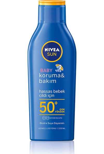 Nivea Sun Bebek Bakım Yapan Güneş Losyonu Gkf 50+ 200 Ml