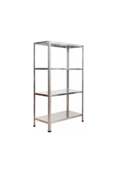 Rafburada 4 Katlı Galvaniz Çelik Raf