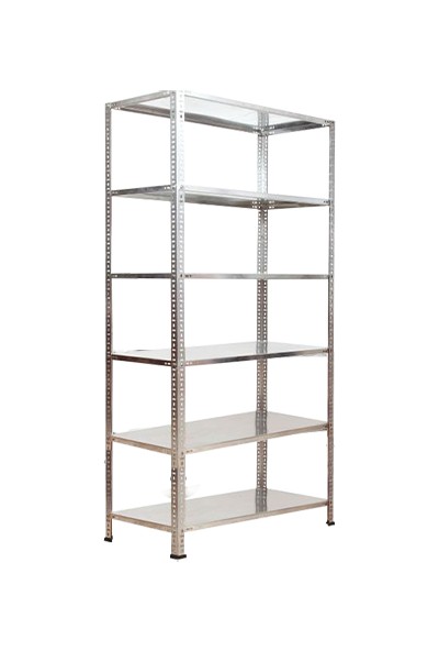 Rafburada 6 Katlı Galvaniz Çelik Raf