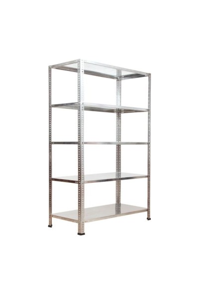 Rafburada 5 Katlı Galvaniz Çelik Raf