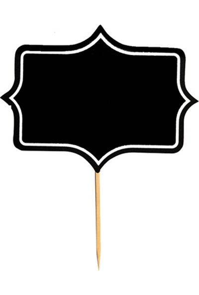 Simge Yapı Dekorasyon Ahşap Saplamalı Etiketliği Silinebilir 5'Li Paket