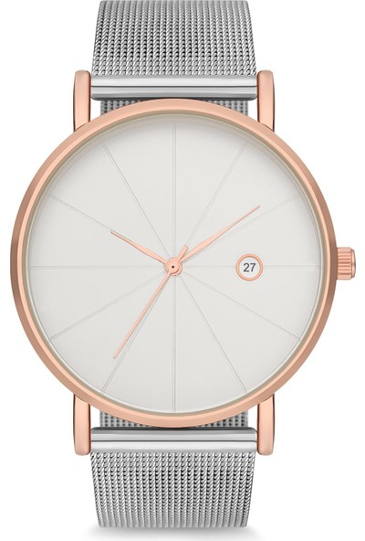 Aqua di Polo Unisex Gümüş Hasır Kordonlu Analog Kol Saati APL12C195S09 Aqua di Polo Unisex Gümüş Hasır Kordonlu Analog Kol Saati APL12C195S09