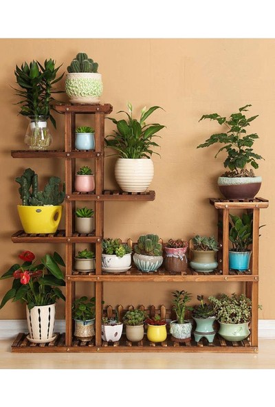 Doruk Dekor Ahşap Saksı Standı & Saksılık - Ddsks (9)