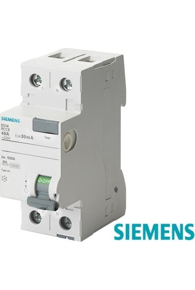 Siemens Kaçak Akım Rölesi 2X40A (300Ma) Siemens Kaçak Akım Rölesi 2X40A (300Ma)