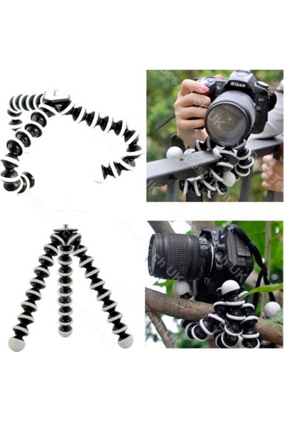 Techmaster Gorillapod Ahtapot Tripod Esnek SLR Kamera Sony Nikon Kanon Stand Techmaster Gorillapod Ahtapot Tripod Esnek SLR Kamera Sony Nikon Kanon Stand
