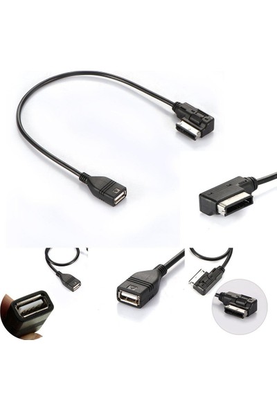 Techmaster Audi Volkswagen Skoda AMI USB MMI MDI AUX - USB 2.0 Dişi Adaptör Sku3