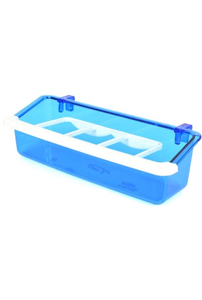 Flip Izgaralı Lüx Yemlik Mavi 15 cm Flip Izgaralı Lüx Yemlik Mavi 15 cm
