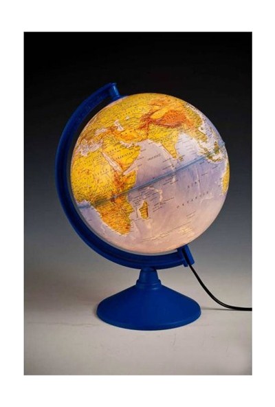 Işıklı Fiziki Küre 26Cm(Fiz+Siy)
